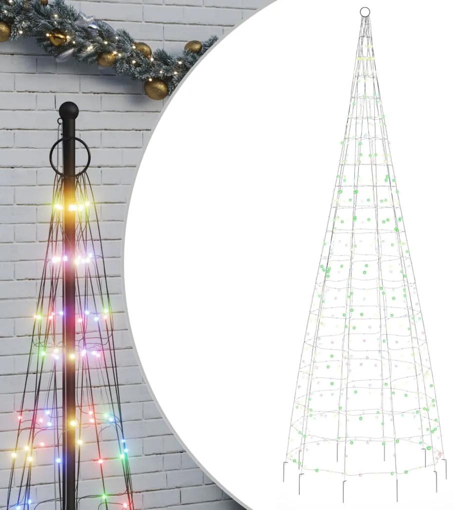 Vánoční stromek na stožár 550 barevných LED diod 300 cm - Default Title