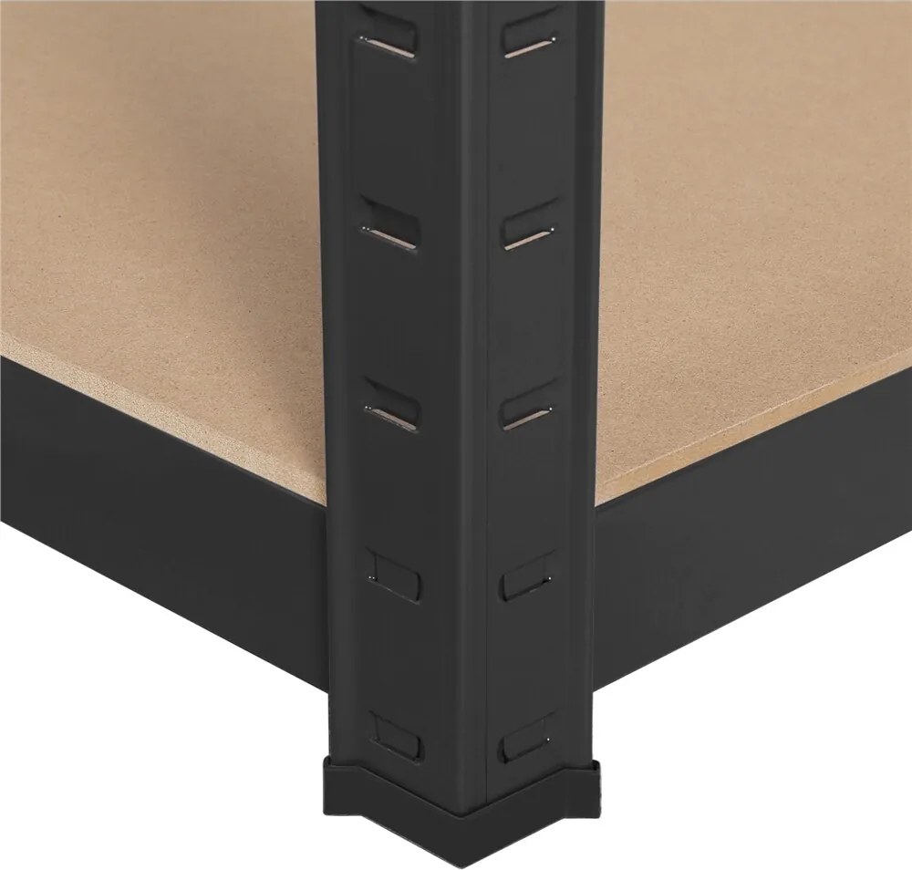Zátěžový regál Yaheetech – Mod.6: 180 × 120 × 45 cm/875 kg černá (264515749188)