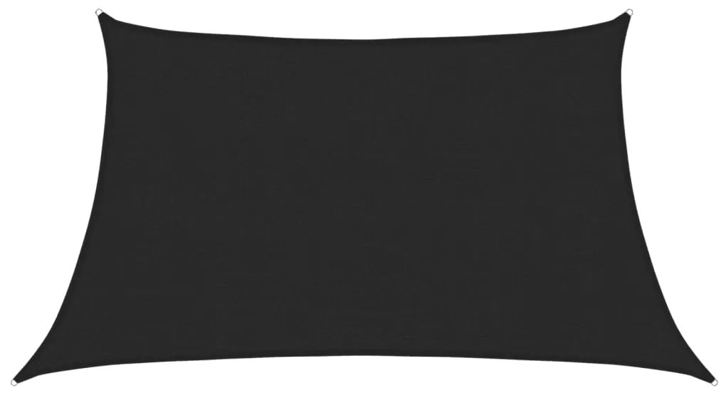 Stínící plachta 160 g/m² černá 3/4 x 2 m HDPE 311763