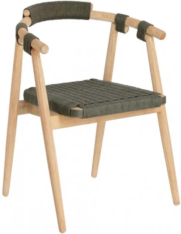 Hector Zahradní židle Majela dřevo/zelená