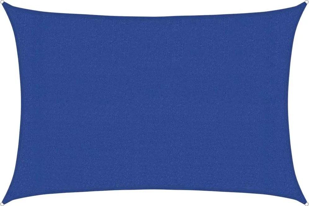 Plachta proti slunci 160 g/m² obdélník modrá 3 x 4 m HDPE 311512
