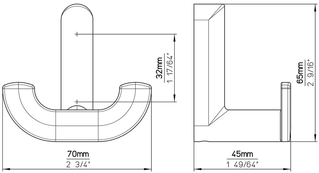 Siro Nábytkový věšák LAVAZA černý