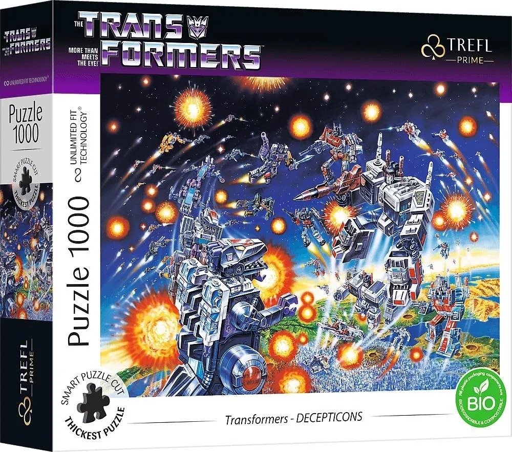 Puzzle trefl puzzle uft transformers: deceptikoni 1000 dílků