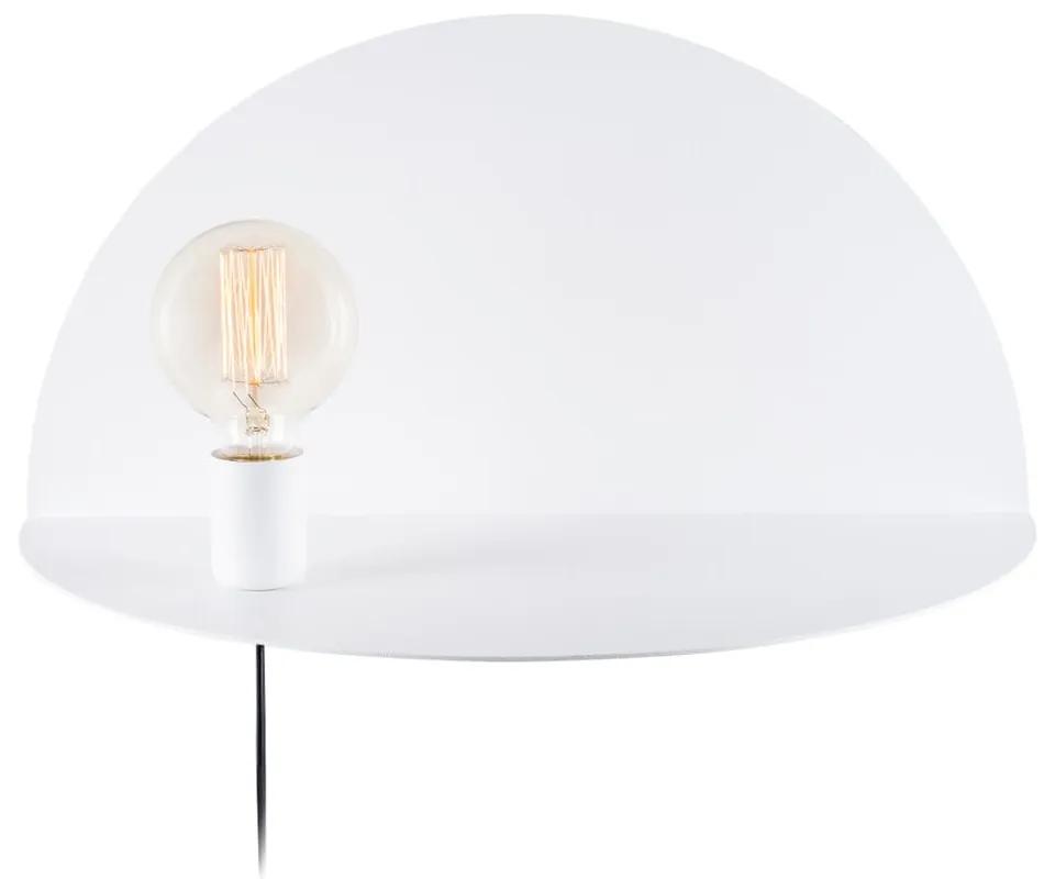 Bílá nástěnná lampa s poličkou Homemania Decor Shelfie Cecile