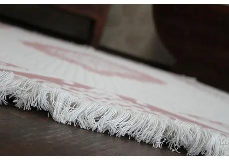 koberec AKRYL MIRADA 5416 Prášek ( Pudra ) Fringe velikost 80x300 cm | krásné koberce cz