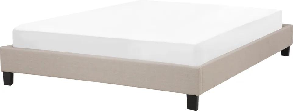 Béžová čalouněná postel 140x200 cm ROANNE