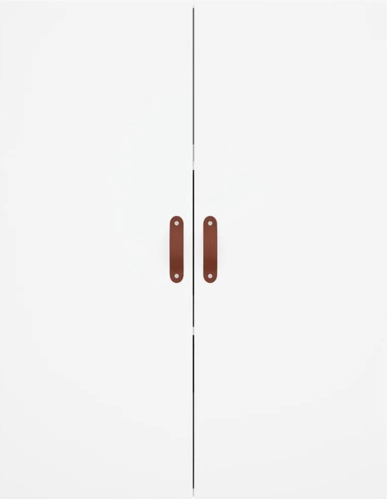 Skříň highboard bílá 69,5 x 34 x 180 cm kompozitní dřevo 3195875