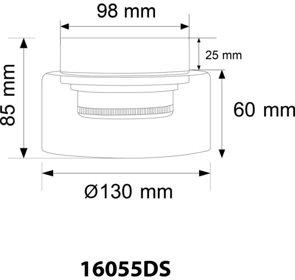 Globo 16055DS - LED Stropní svítidlo HIGGINS 1xGX53/6W/230V pr. 13 cm černá