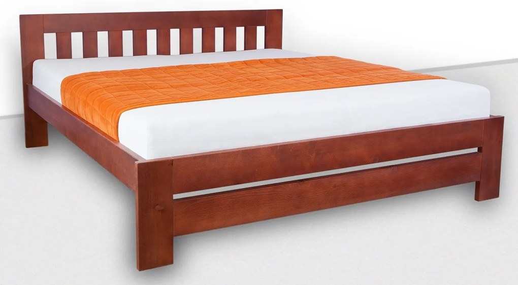 Krajča Manželská postel z masivu Charlie 160 x 200 cm Povrchová úprava: Bezbarvý olej OSMO, Druh dřeva: Buk