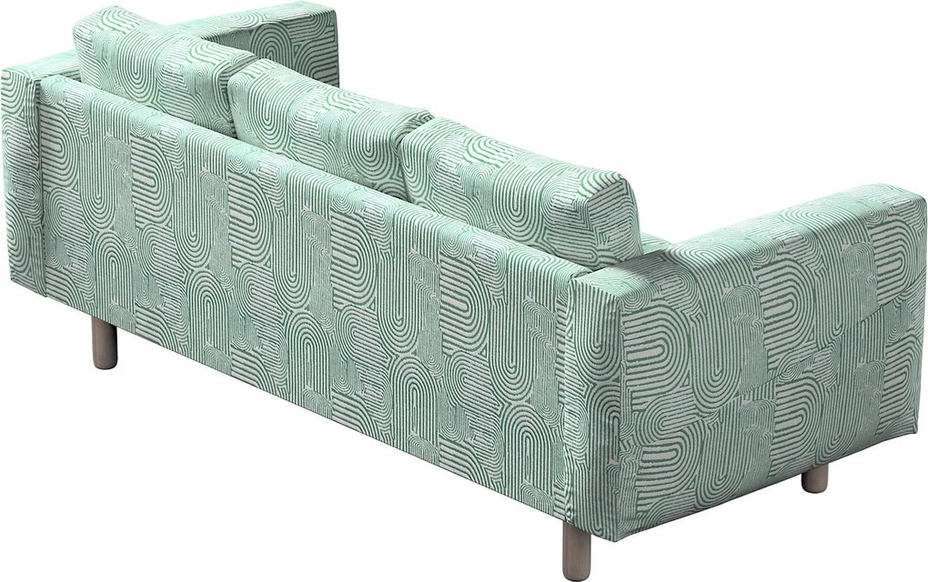 Potah na pohovku IKEA Norsborg 3-místná barva zelená látka pletený vzor, vzorované