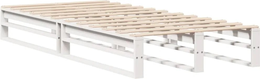 Postel bez matrace bílá 75 x 190 cm masivní borovice 3306511