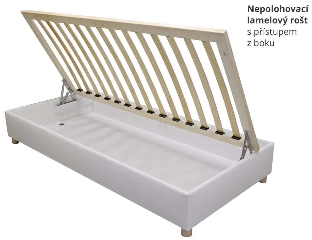 NEW DESIGN postele Postel MODO s hlavovým čelem a úložným prostorem, matrace a rošt v ceně, 160×200 cm Velikost postele: 160 × 200 cm