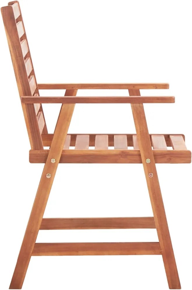 Zahradní jídelní židle Arbor s poduškami - masivní akáciové dřevo | 3 ks