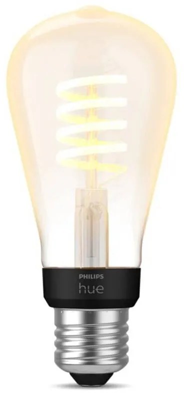 Chytrá LED žárovka Philips Hue Bluetooth / filament ST64 / 7 W / E27 / White Ambiance / teplá i studená bílá