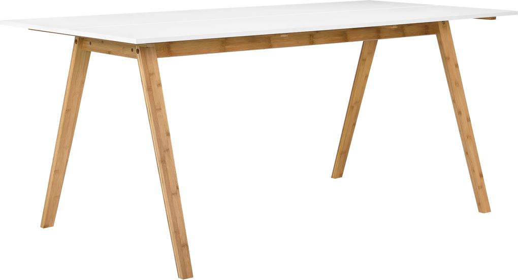 [en.casa] Jídelní stůl "Niko" HTNT-4302 - 180 x 80 cm - MDF, bílý