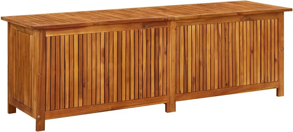 Zahradní úložný box 175 x 50 x 58 cm masivní akáciové dřevo 316499