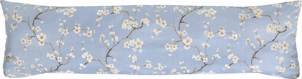 Livarno® Potah na polštář z mikrovláknitého saténu, 40 x 145 cm (modrá)