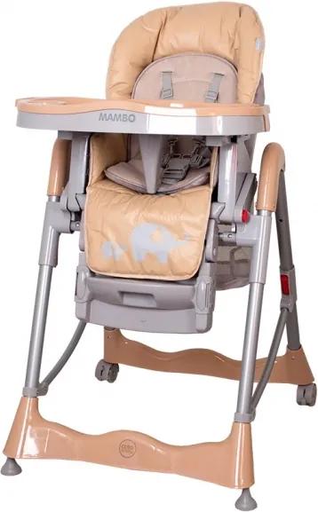 Jídelní židlička Coto Baby  Mambo 2017 Beige - Sloníci