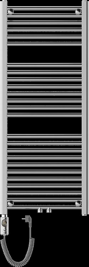 Mexen Mars, elektrické topné těleso 1200x500 mm + topná tyč 600 W, chromová, W110-1200-500-2600-01