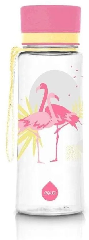 Růžová láhev Equa Flamingo, 400 ml