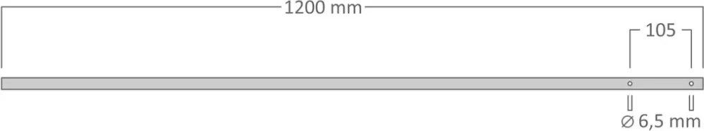 Easy Fix 2D LED světelná hvězda na vrchol stromu, 60 × 90 cm, ledově bílá, hliník
