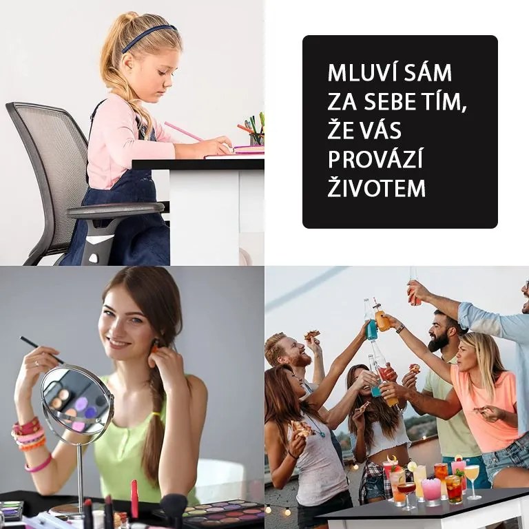 Miadomodo 88191 MIADOMODO jídelní stůl pro 4 osoby, bílý, 80 x 80 x 76,5 cm