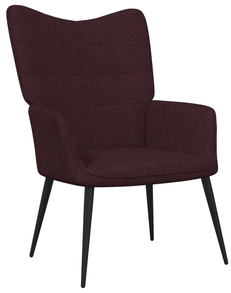 327951 vidaXL Relaxační židle fialová textil