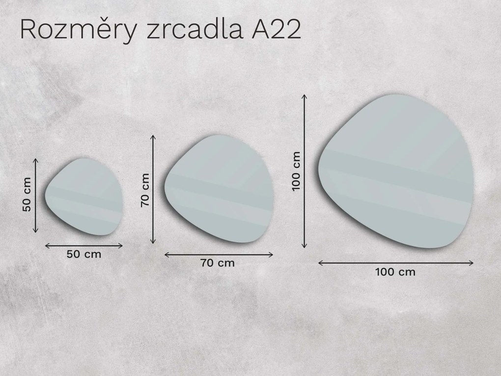 Organické LED zrcadlo s osvětlením A22