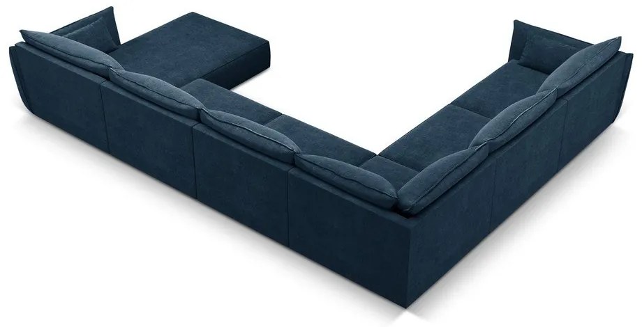 Tmavě modrá rohová pohovka (levý roh) Vanda – Mazzini Sofas
