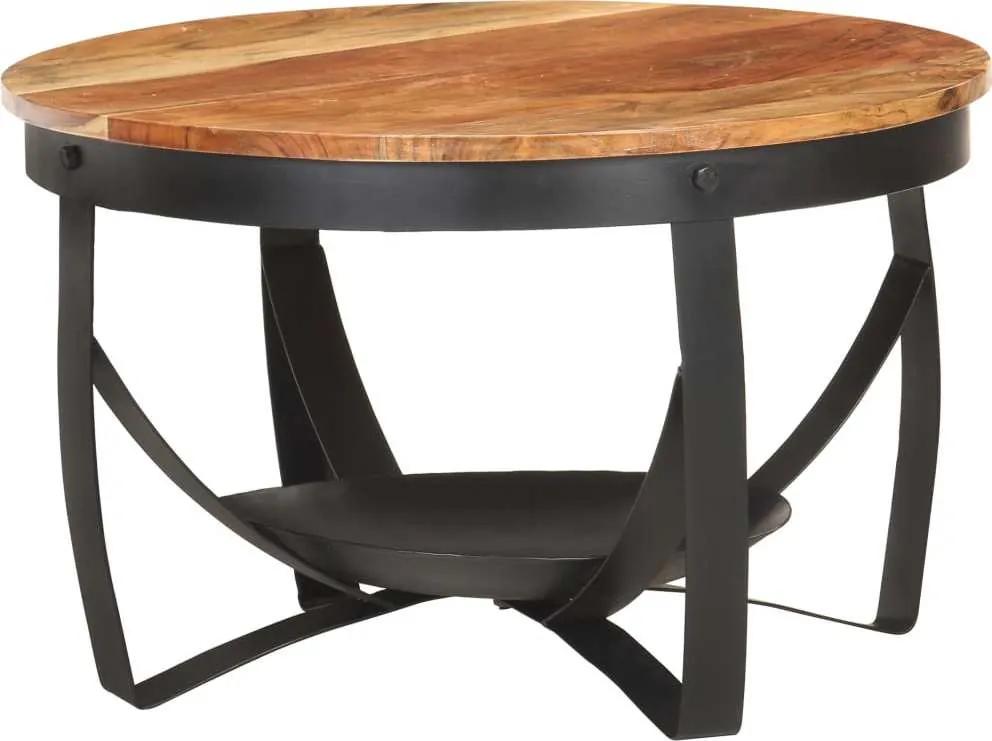 vidaXL Konferenční stolek Ø68 x 43 cm masivní akáciové dřevo [320795]