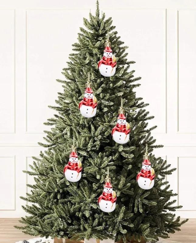 Sada vánočních ozdob na stromeček - sněhuláci, 3 ks