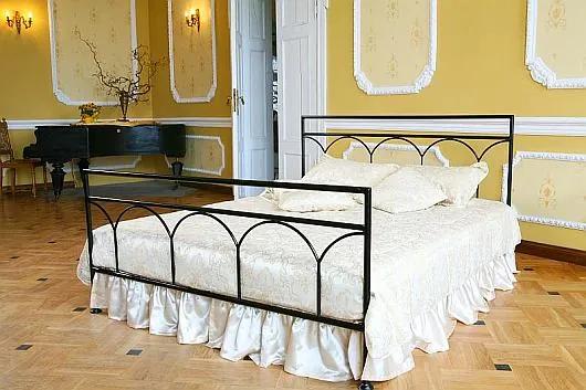 Nábytek ATIKA s.r.o. Kovová postel SASKIE Povrchová úprava: bílá, Rozměr: 120 x 200 cm