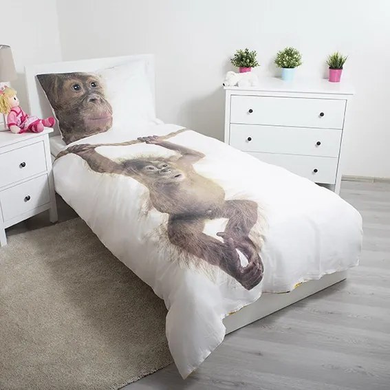 Jerry Fabrics Povlečení Orangutan - 140x200, 70x90, 100% bavlna