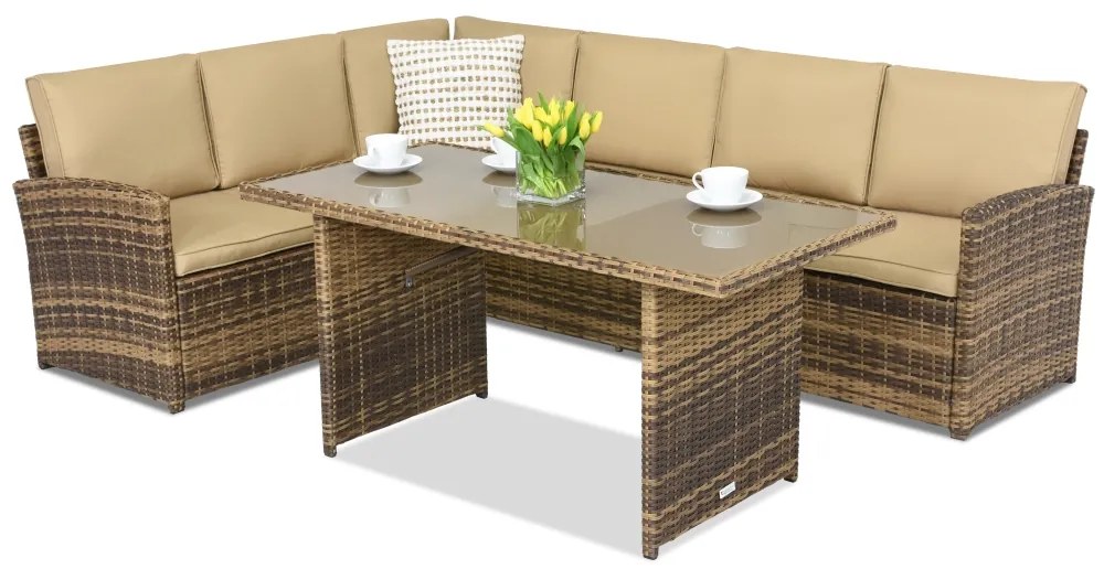 Zahradní nábytek Monaco Comida 5 Garden Point hnědý