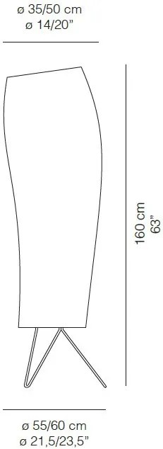 Quadrifoglio Group K08TRE0P01 Warm, venkovní stojací lampa, 1x40W, výška 160cm, IP68