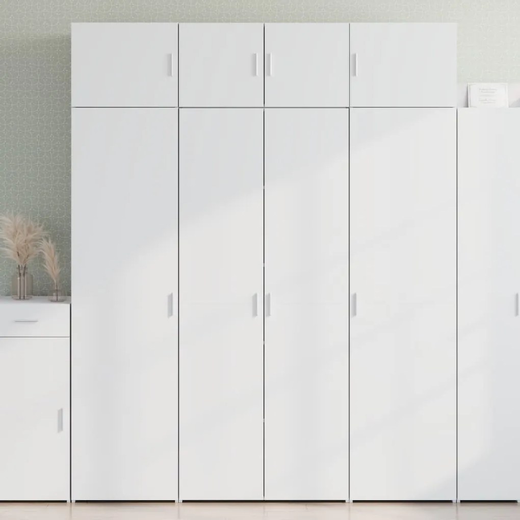 Skříň highboard bílá 80 x 42,5 x 185 cm kompozitní dřevo 3281434