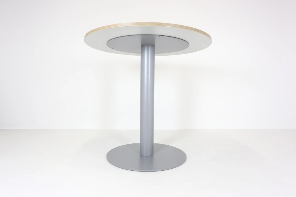 Stůl barový, Puzzle, v105/pr.75, dub/šedá, centr. noha