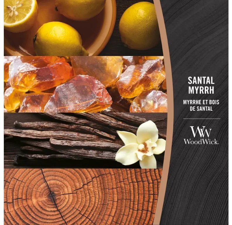 WoodWick – svíčka Santal Myrrh (Santal a myrha) Velikost: velká 609 g