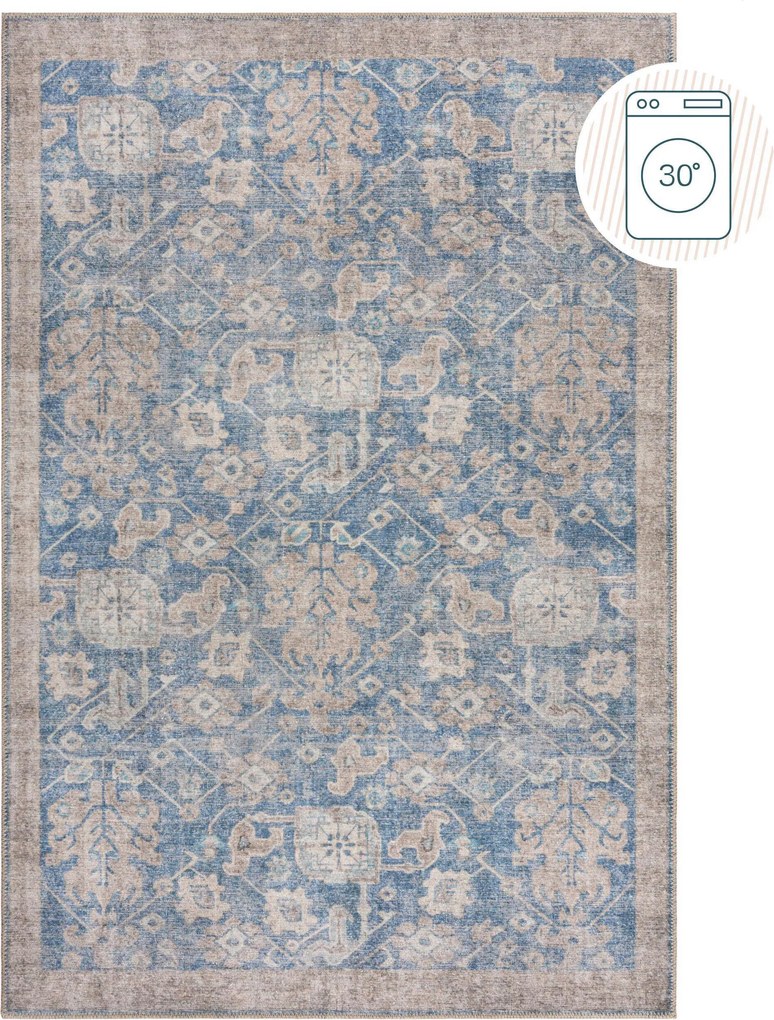 XXXLutz TKANÝ KOBEREC, 152/230 cm modrá Flair Rugs - Online Only koberce & rohožky - 003165040002