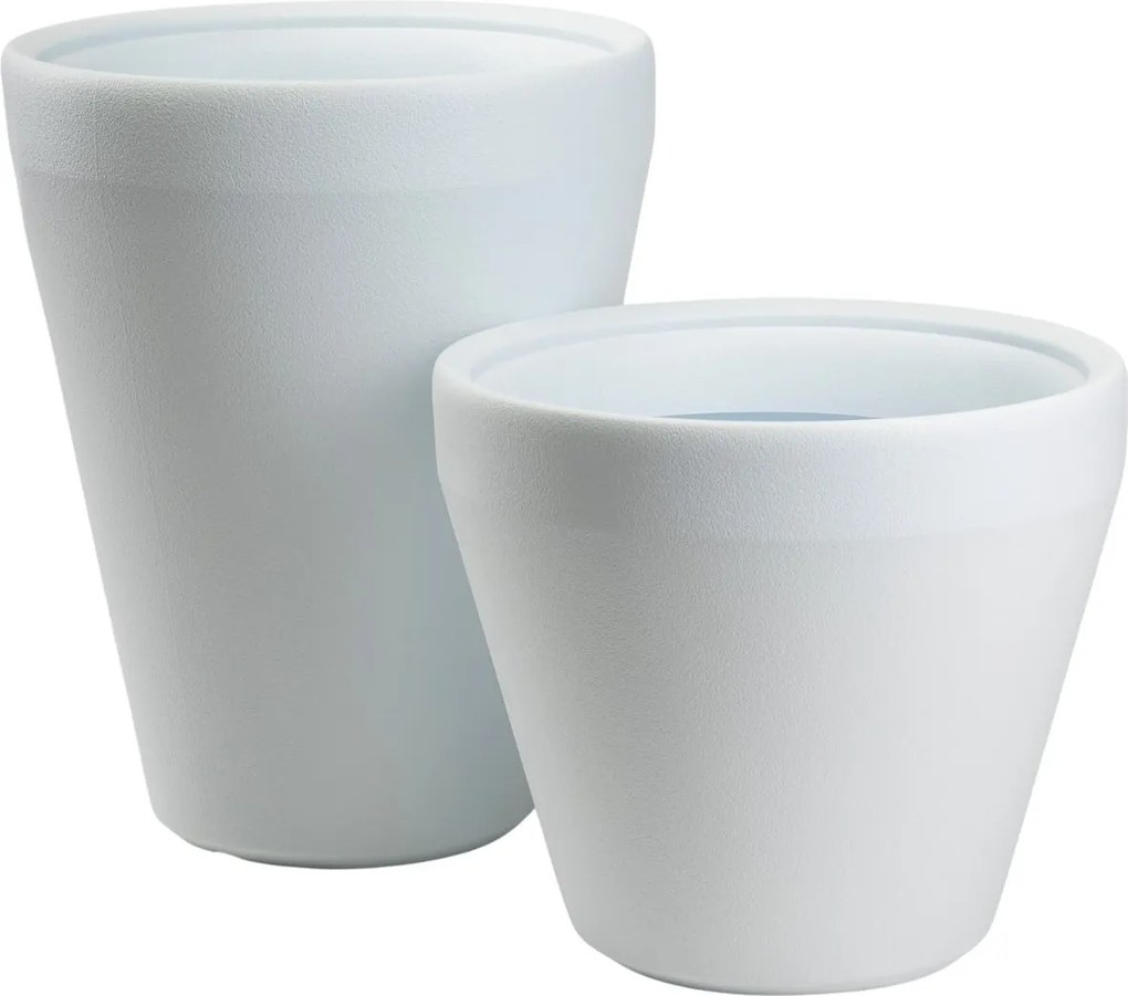 Plastový květináč PUREA 51x39,5 cm bílý