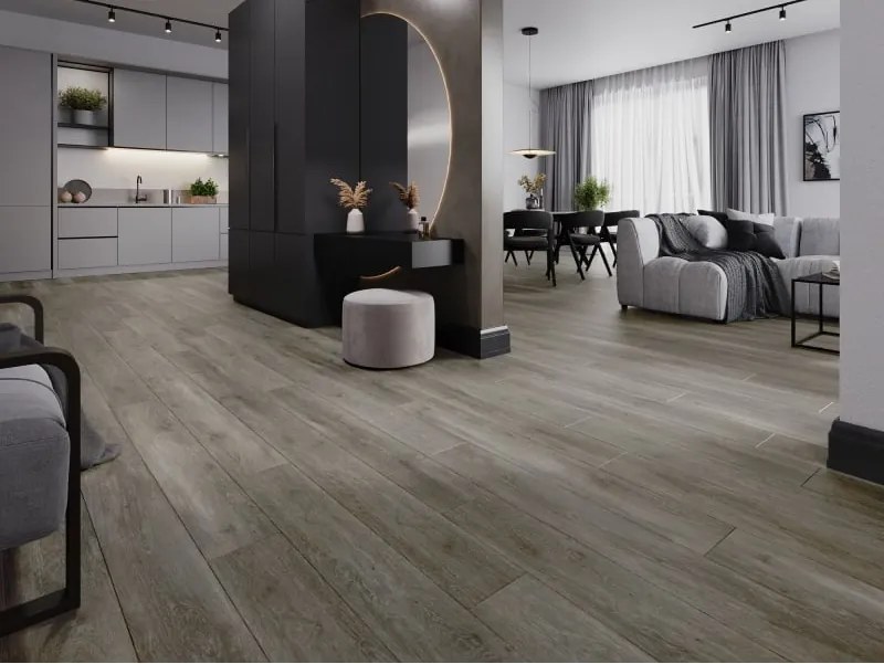 Mexen Sherwood vinylové panely 1240 x 182 mm SPC 6,5 mm, podložka IXPE 1,5 mm, 4 V-drážka, Dub - F1051-1240-182-505-4V1-01