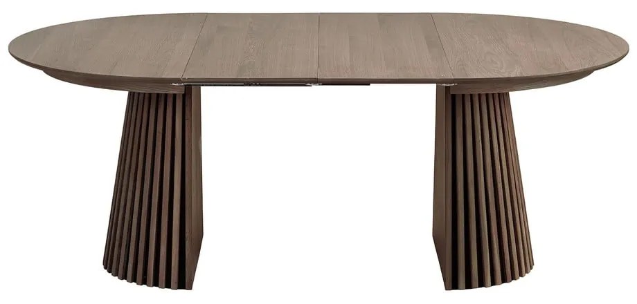 Kulatý rozkládací jídelní stůl s deskou v dubovém dekoru ø 120 cm Osaka – House Nordic
