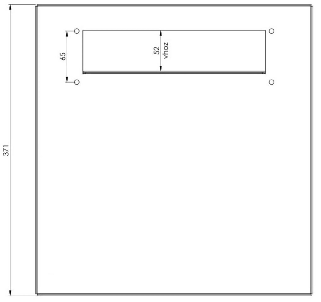 Lakovaná poštovní schránka GOAL Odstín: RAL 7016 - Antracit