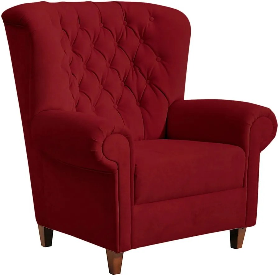 Vínové křeslo Max Winzer Recliner Vicky Velour Burgundy