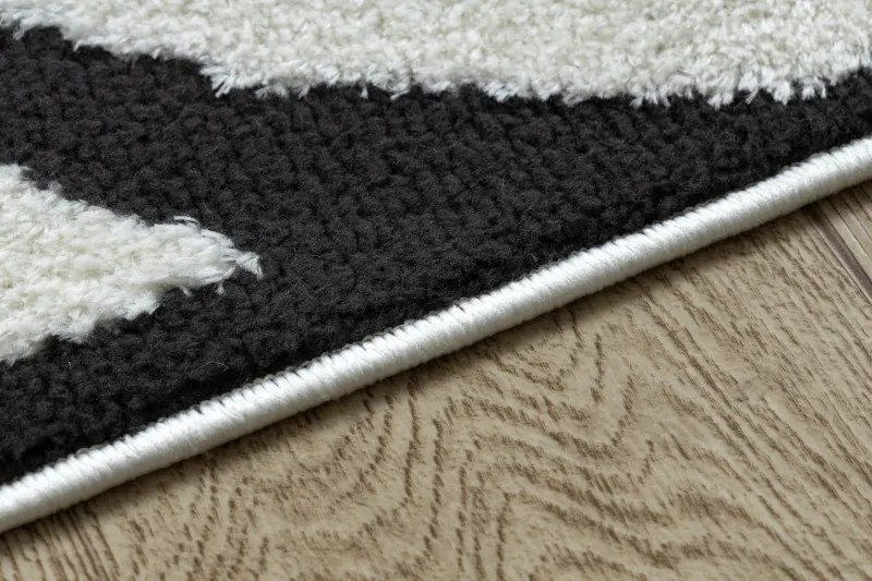 Dywany Łuszczów, Kusový koberec Mode 8629 cream/black, 140x190, bílá, černobílá, kancelář