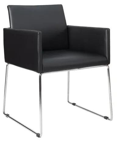 Inviro Jídelní židle SEFAS černá koženka