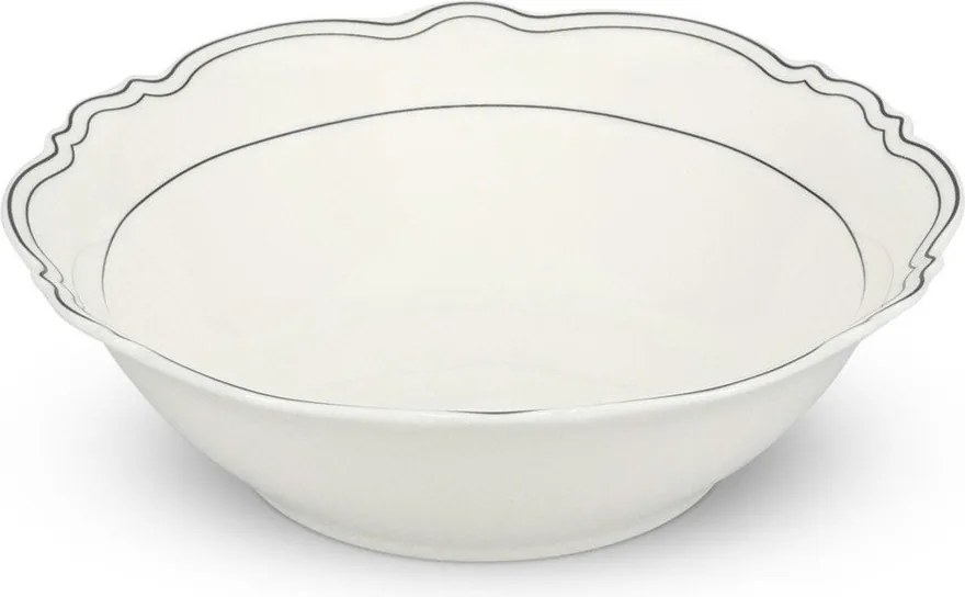 Bílé misky v sadě 2 ks na polévku/na salát z kostního porcelánu 625 ml Odette – S|P Collection