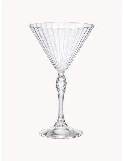 Sklenice na martini's drážkovou strukturou America's Cocktail, 4 ks