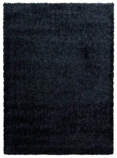 Kusový koberec Brilliant shaggy 4200 black 60 x 110 cm