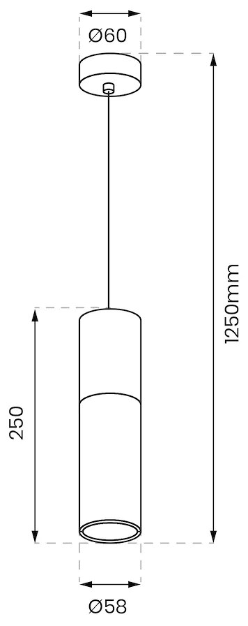 Závěsné svítidlo Ricky, 1x zlaté/transparentní plastové stínítko, b